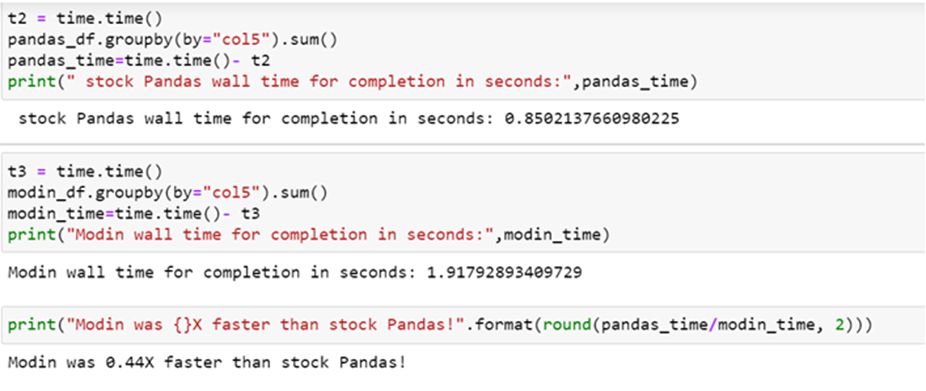Modin df.groupby() and groupby().sum() significantly slower than stock Pandas · Issue #2992 ...