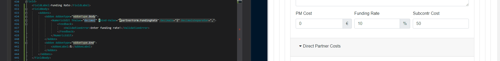 Add Decimals and DecimalsSeparator to NumericEdit in the _BaseDataGridCellEdit for ...