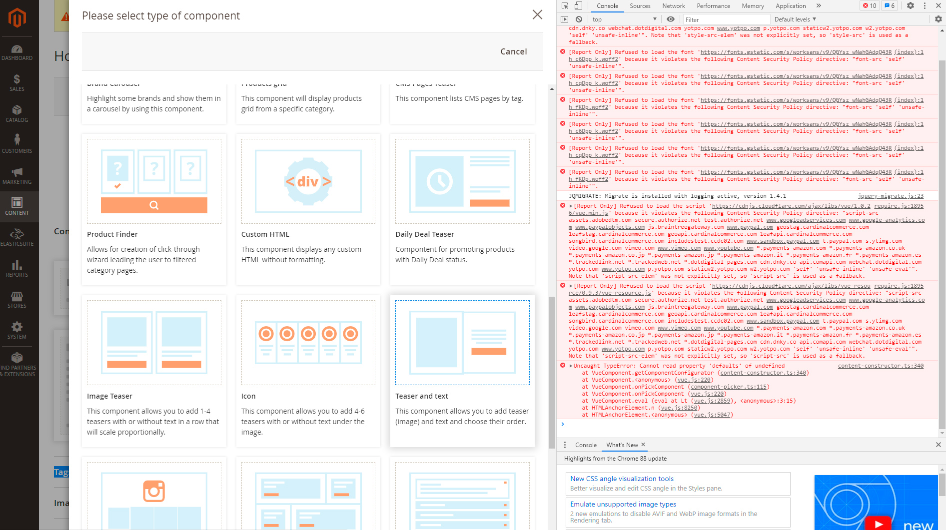 Refused to load the script 'https://cdnjs.cloudflare.com/ajax/libs/vue/1.0.26/vue.min.js ...
