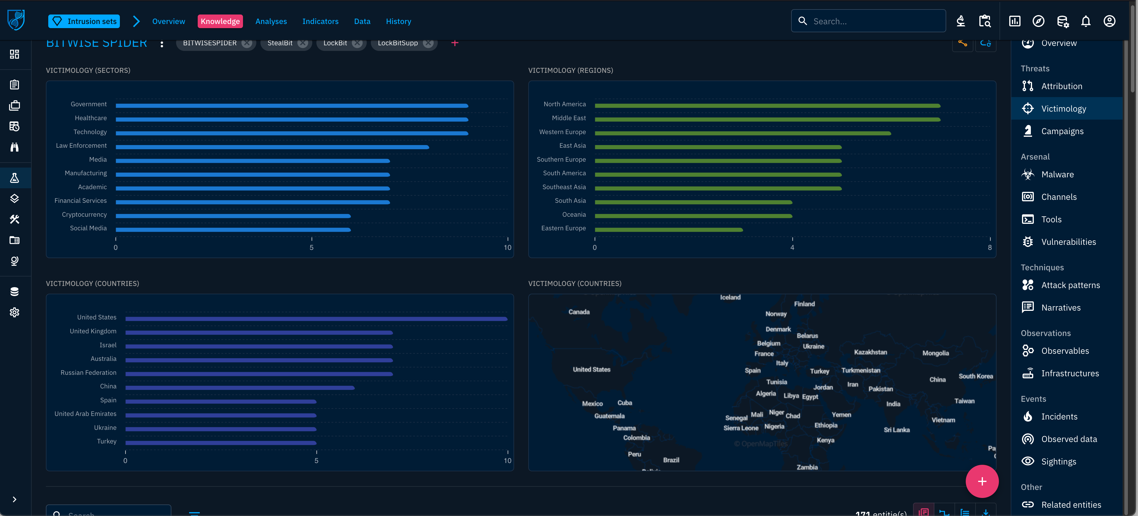 Map not showing activity or heat · Issue #4093 · OpenCTI-Platform/opencti · GitHub