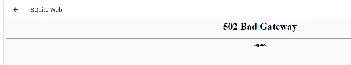 502 Bad Gateway · Issue #194 · hassio-addons/addon-sqlite-web · GitHub