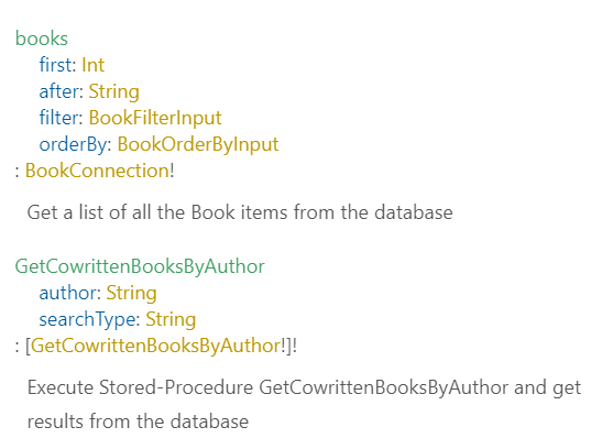 Generated GraphQL query or mutation object for a Stored Procedure is PascalCase instead of ...