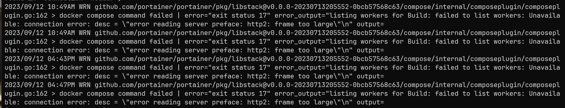 Error When Creating Stack From Git Source · Issue 10301 · Portainerportainer · Github