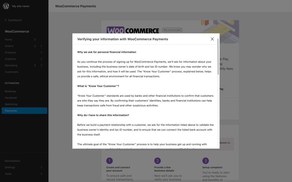 Additional info about the KYC process needs to be displayed as an optional modal · Issue #4849 ...