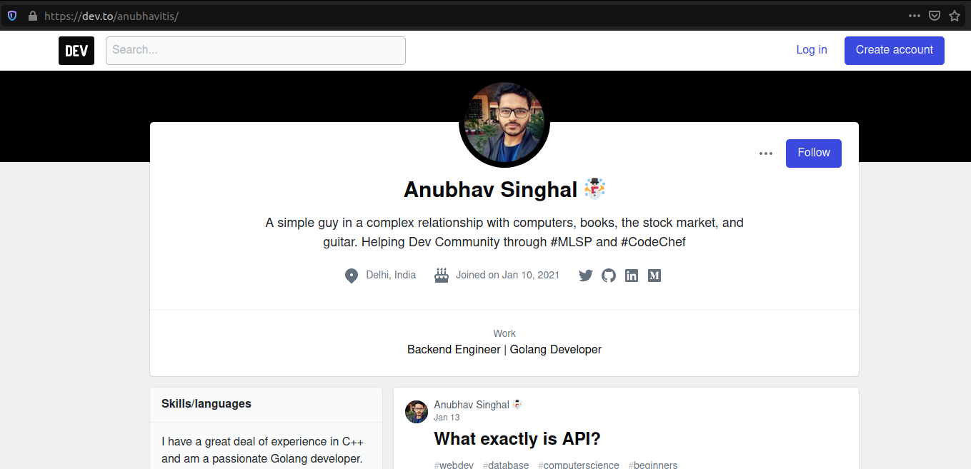 GitHub - anubhavitis/Dev-Blogs: My work on Dev.to