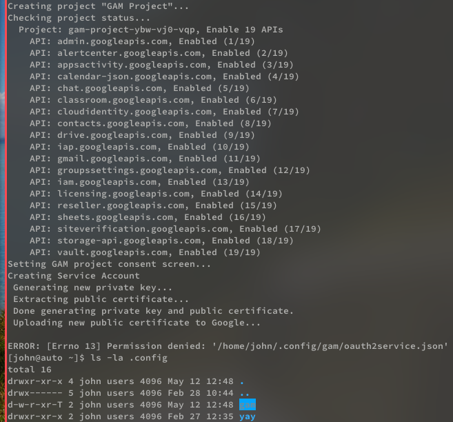 GAM stopped working and is giving a 404 error · Issue #1186 · GAM-team/GAM · GitHub