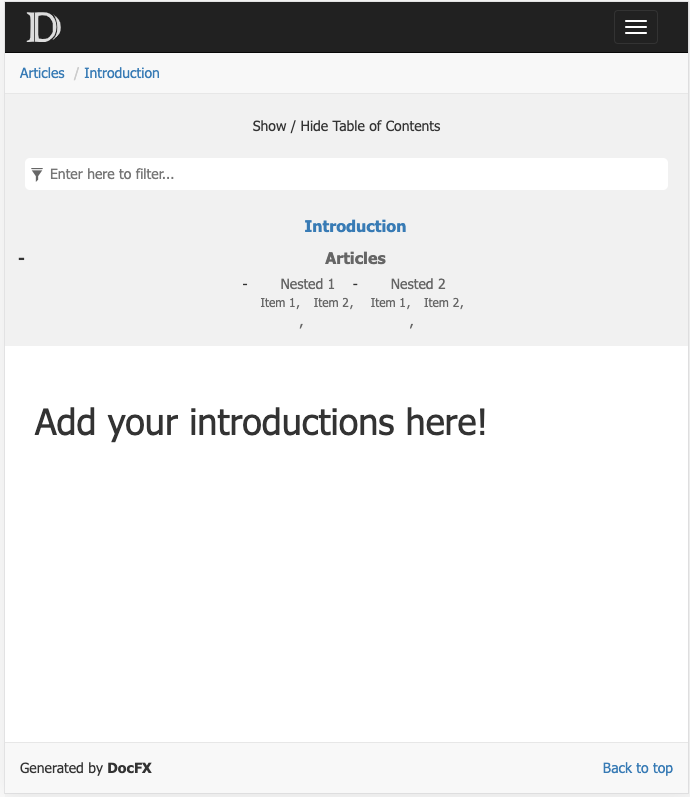 Flawed TOC with multiple nested groups · Issue #4378 · dotnet/docfx · GitHub