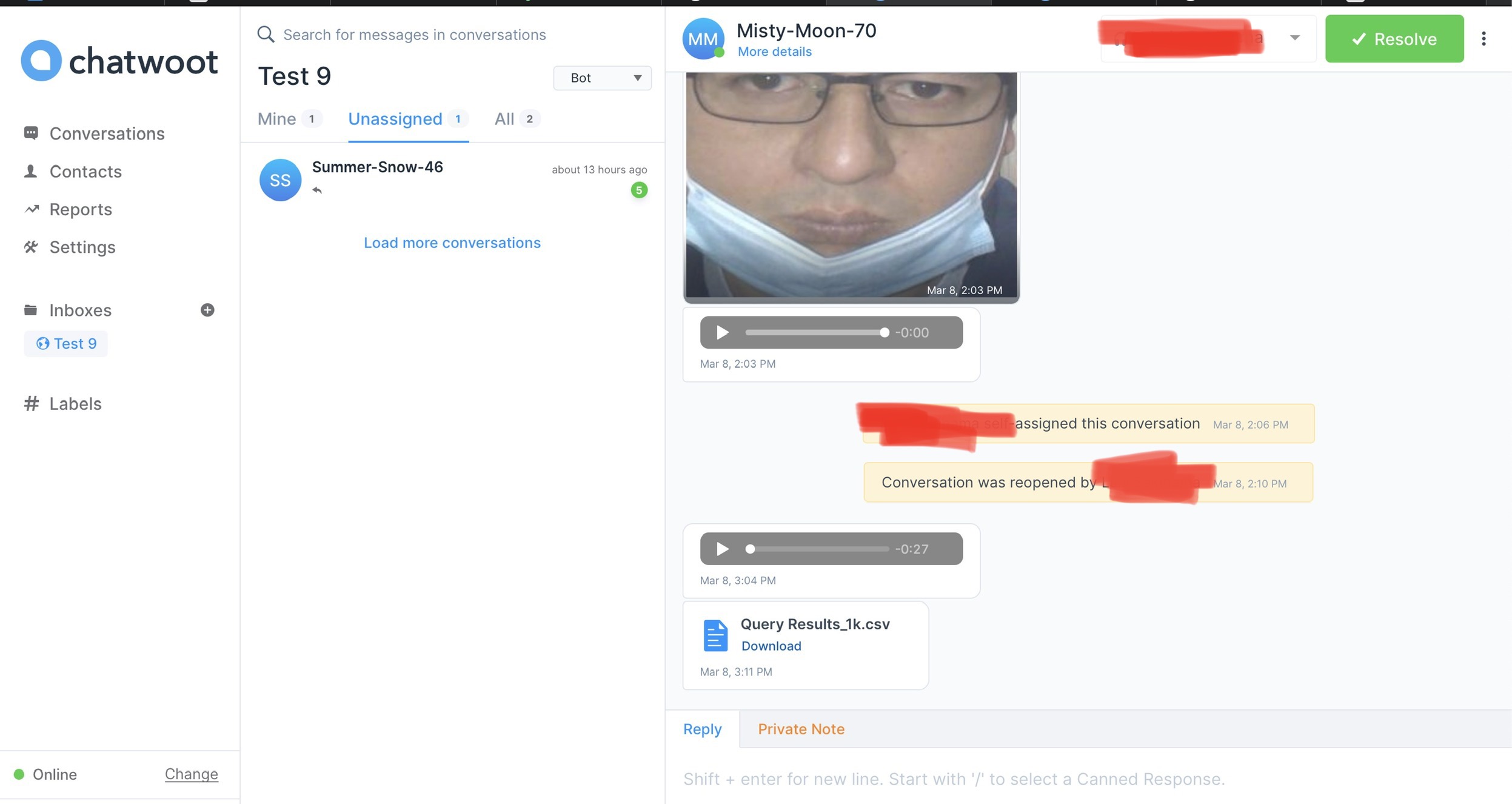 File attachments sent by customer through Web Widget are not shown correctly in iOS App · Issue ...