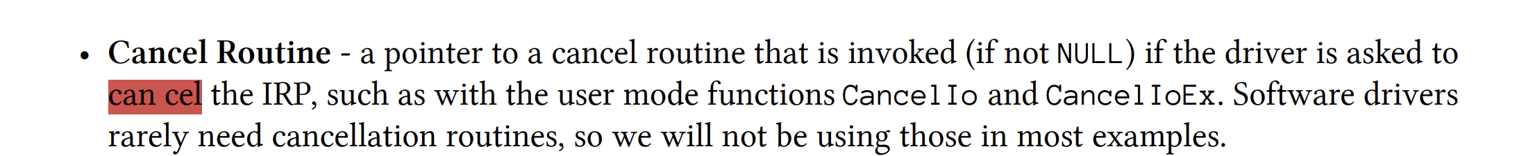 minor type: "can cel" -> "cancel", pg. 193 · Issue #12 · zodiacon ...