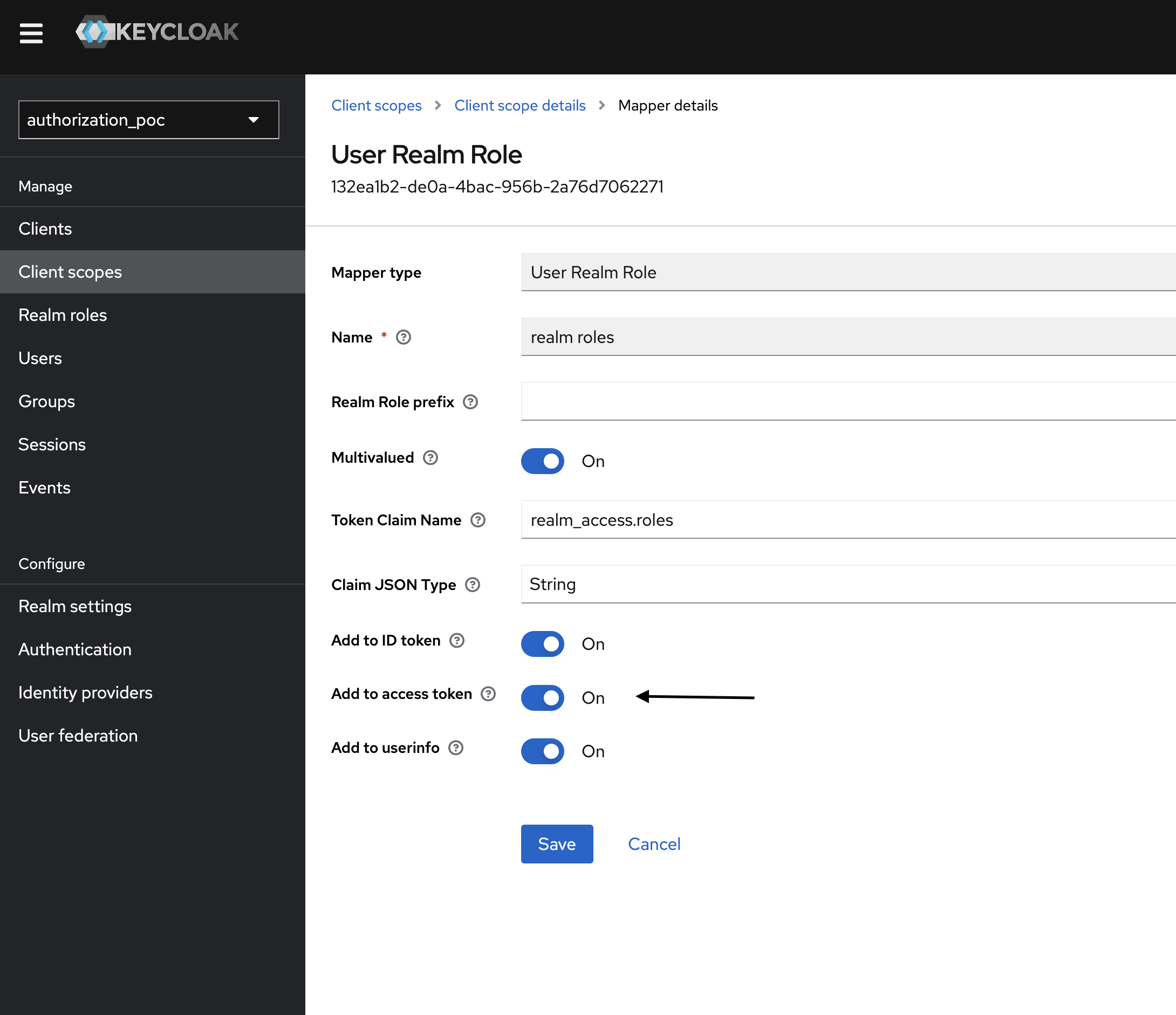 uma-ticket returns 403 even though user has access, when User Realm Role isn't present in access ...