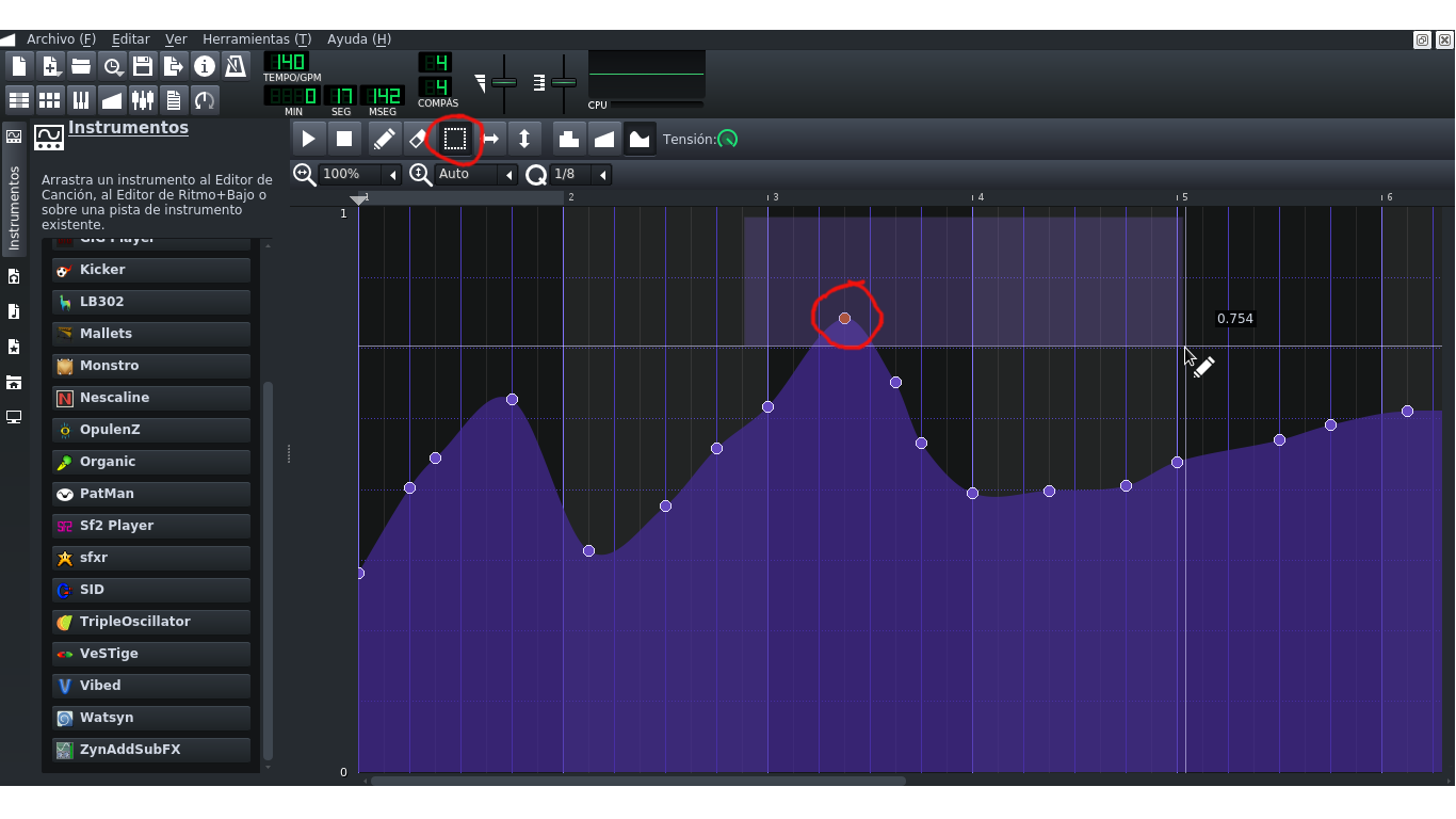 Selection tool in automation editor. · Issue #4627 · LMMS/lmms · GitHub