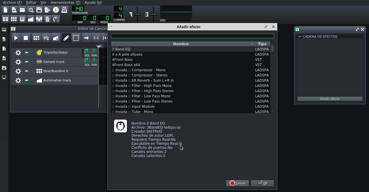 Improvement: Effects chain · Issue #4660 · LMMS/lmms · GitHub