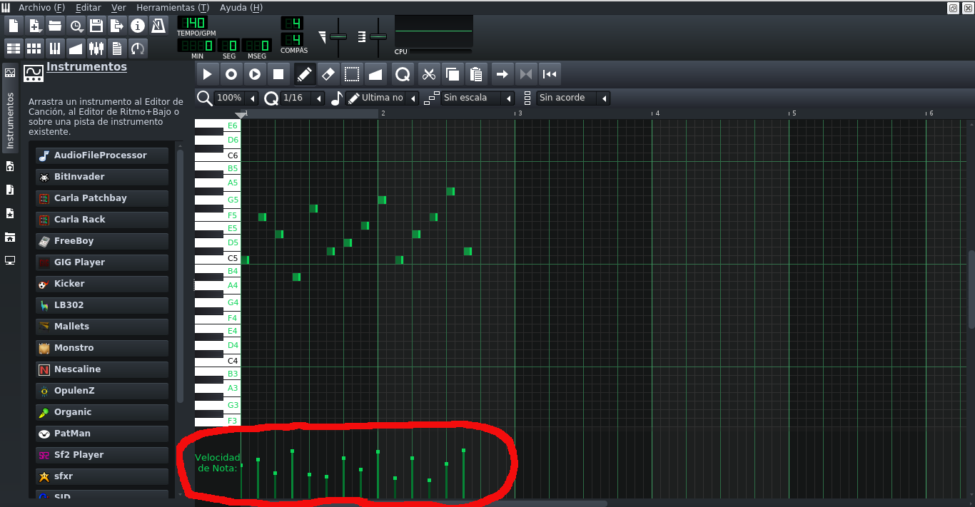 Organize note faders with ruler on the piano roll. · Issue #4675 · LMMS/lmms · GitHub