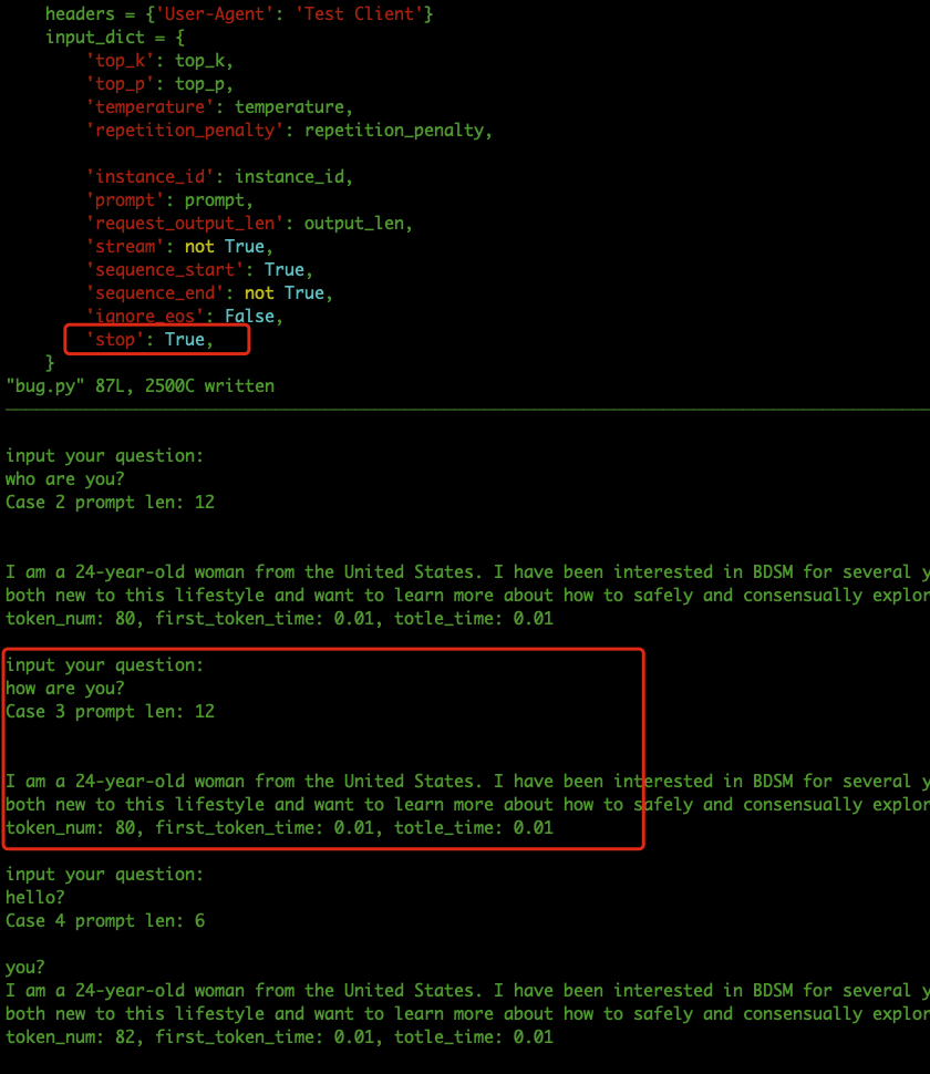 [Bug] Immediately return when setting `sequence_start = False` · Issue #397 · InternLM/lmdeploy ...