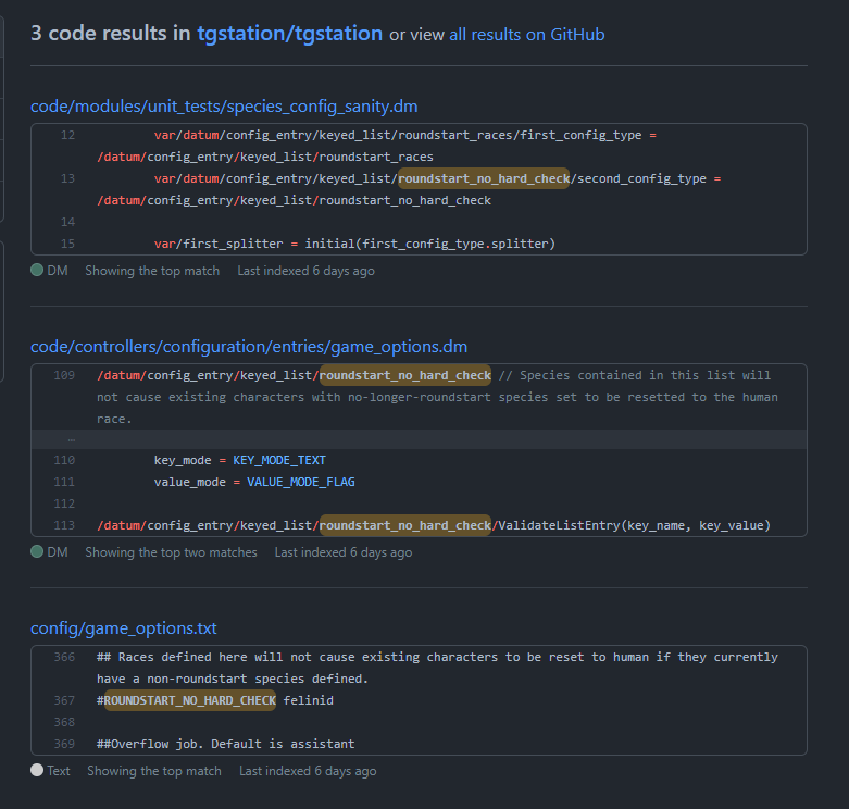 roundstart_no_hard_check was removed during the switch to the TGUI preferences menu · Issue ...