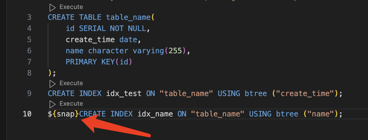 [bug] Postgresql查看ddl时多个索引语句之间有残留变量占位符 · Issue 875 · Cweijan Vscode Database Client · Github