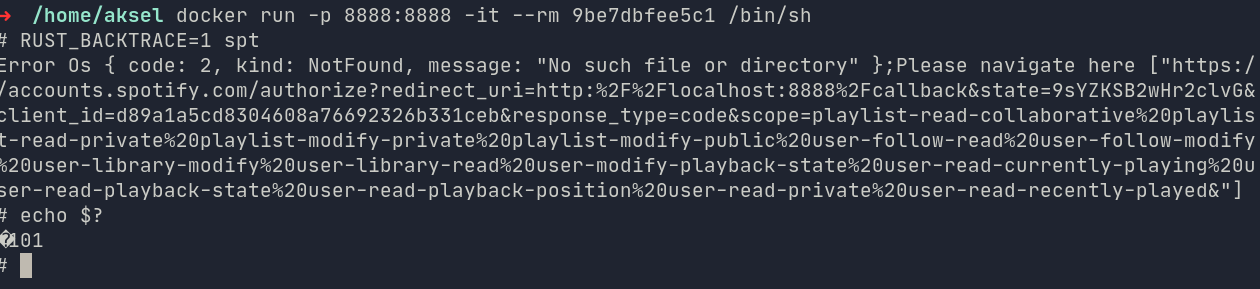 Dockerfile · Issue #308 · Rigellute/spotify-tui · GitHub