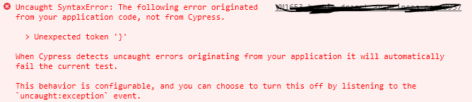 Uncaught Syntaxerror The Following Error Originated From Your Application Code Not From 