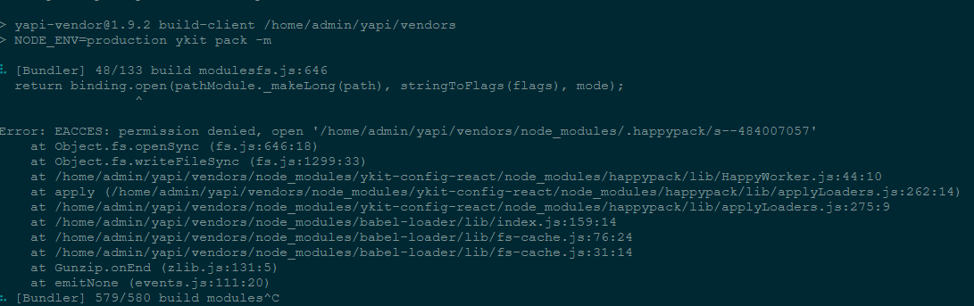 能不能用webpack 打包进行部署 命令npm run build-client 报错 · Issue #2039 · YMFE/yapi · GitHub