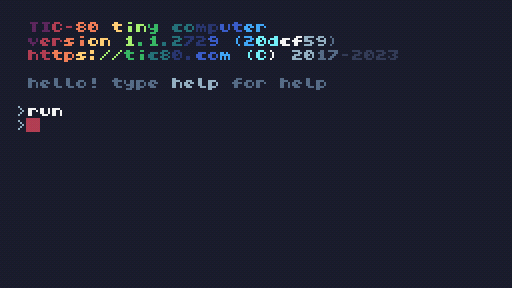 Console - nesbox/TIC-80 GitHub Wiki
