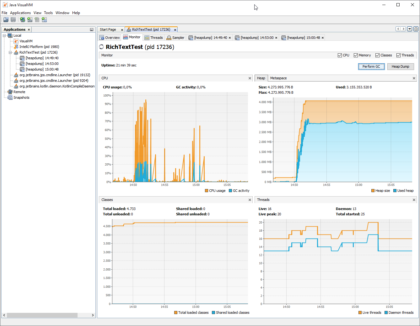 High memory usage · Issue #879 · FXMisc/RichTextFX · GitHub