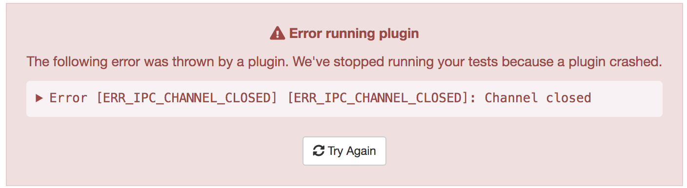 Error Running Plugin · Issue 6365 · Cypress Iocypress · Github