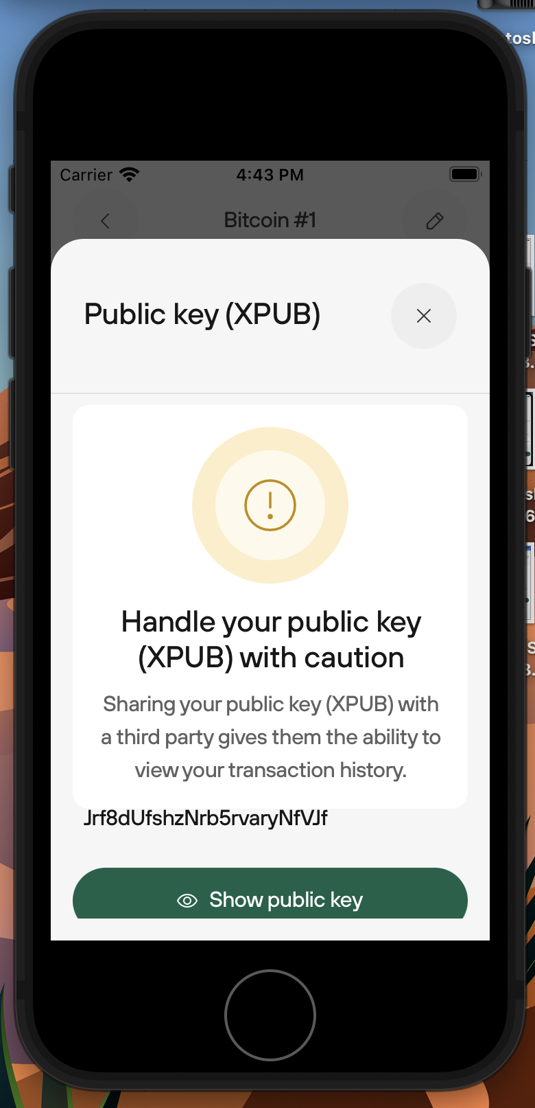 Hidden Xpub Overflows On The Show Xpub Screen · Issue 8494 · Trezortrezor Suite · Github 