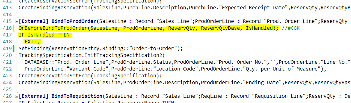 [EventRequest] codeunit 99000832 “Sales Line-Reserve”, BindToProdOrder · Issue #4899 · microsoft ...