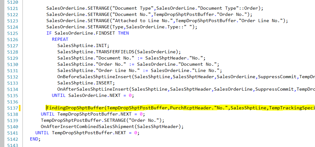 Eventrequest Codeunit 90 “purch Post” Postcombinesalesordershipment · Issue 4912 