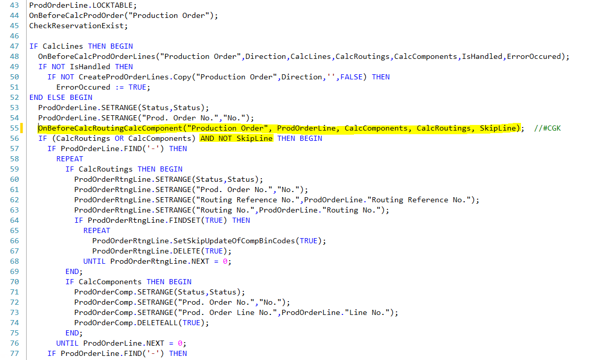 [EventRequest] Report 99001025 “Refresh Production Order” on procedure "Production Order ...