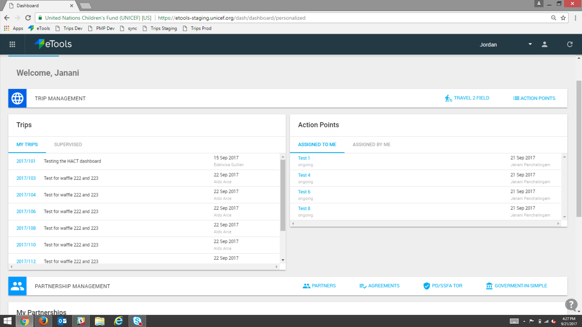Personalized Dashboard - filter Action Points · Issue #223 · unicef/etools-issues · GitHub