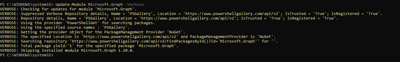 Get-MgOrganization didn't work on PS5 · Issue #1121 · microsoftgraph/msgraph-sdk-powershell · GitHub