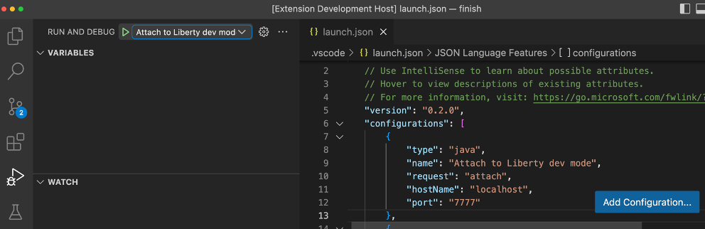Contribute Liberty Run/Debug configurations · Issue #128 · OpenLiberty/liberty-tools-vscode · GitHub