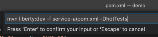 Start... command to allow users to edit parameters and build file · Issue #144 · OpenLiberty ...