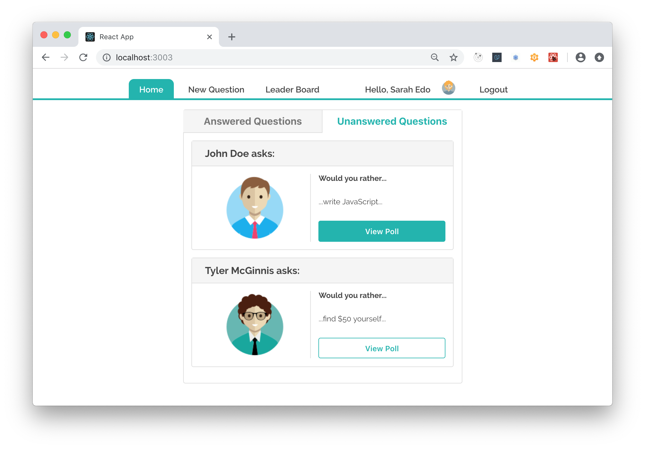 GitHub - aosmon/react-redux-questionnaire