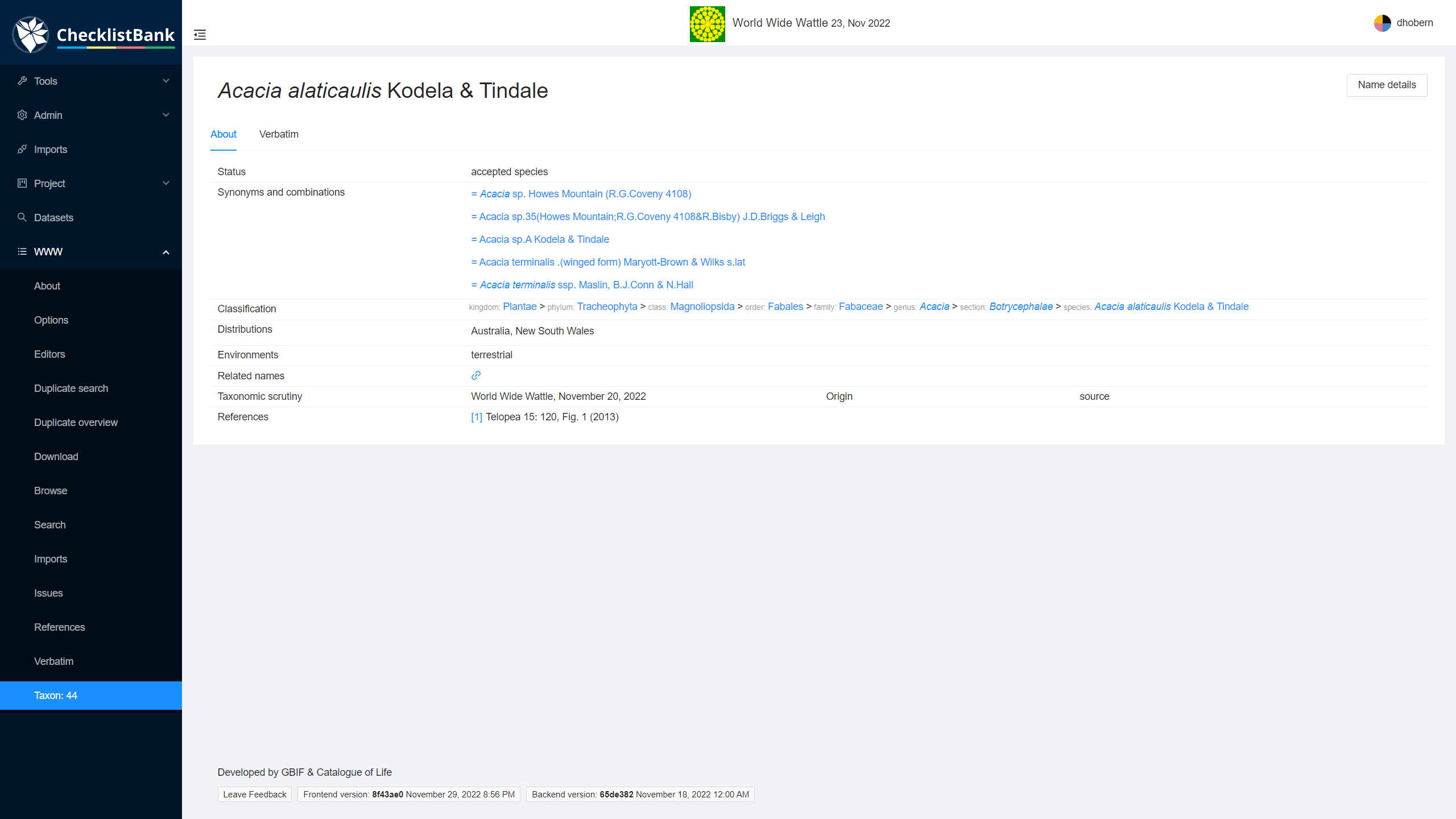 Parsing and display of phrase names · Issue #1186 · CatalogueOfLife/backend · GitHub