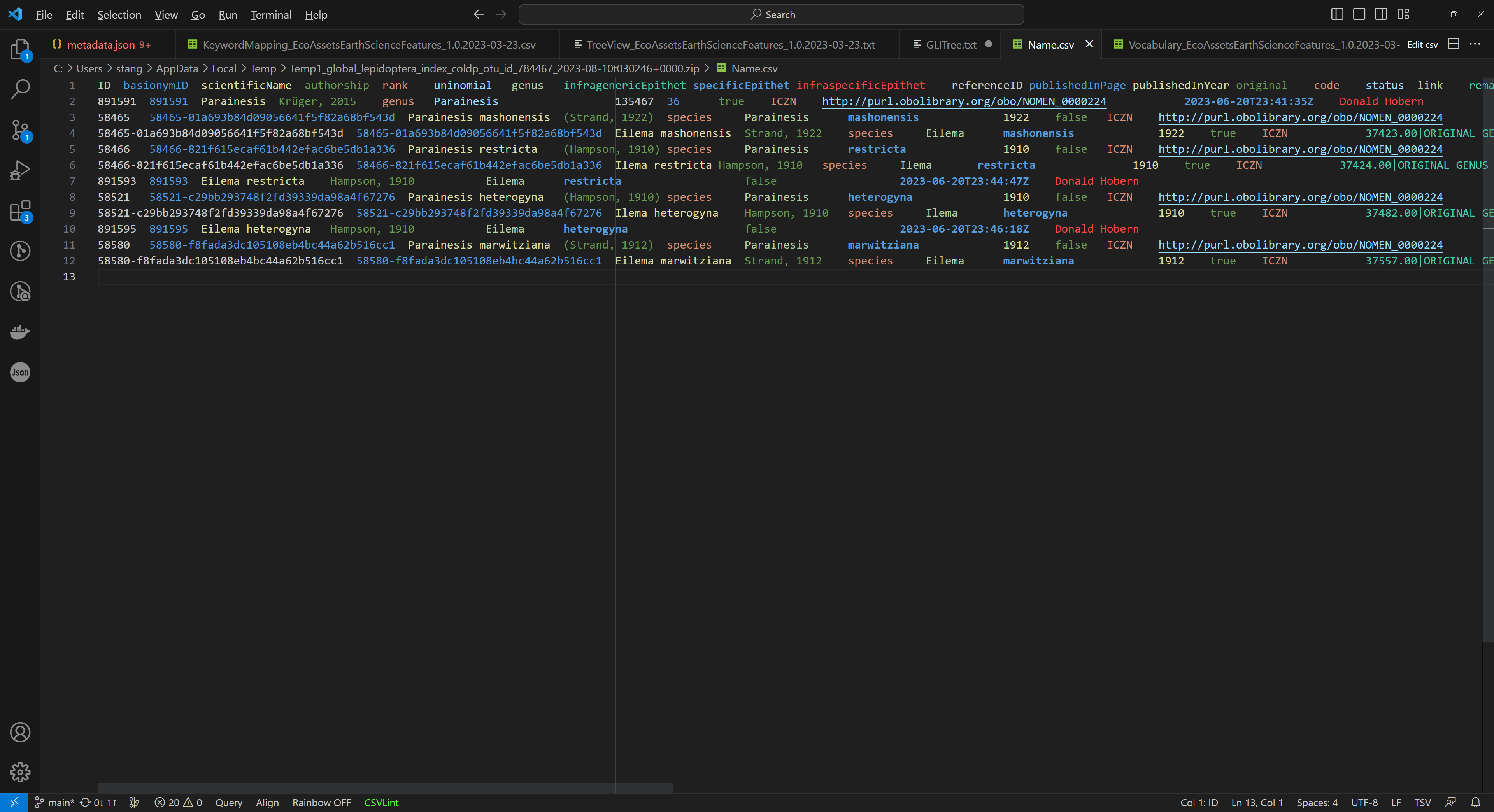 [Bug]: Combinations in COLDP exports lack rank · Issue #3516 ...