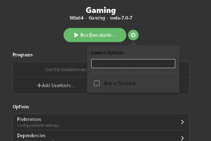 [Bug]: popup window not picking up theme? · Issue #2280 · bottlesdevs/Bottles · GitHub