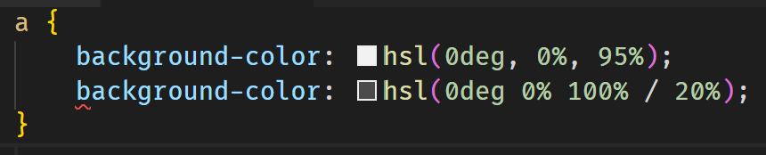 Modern (CSS color level 4) syntax for colors not supported · Issue #825 · vuejs/language-tools ...