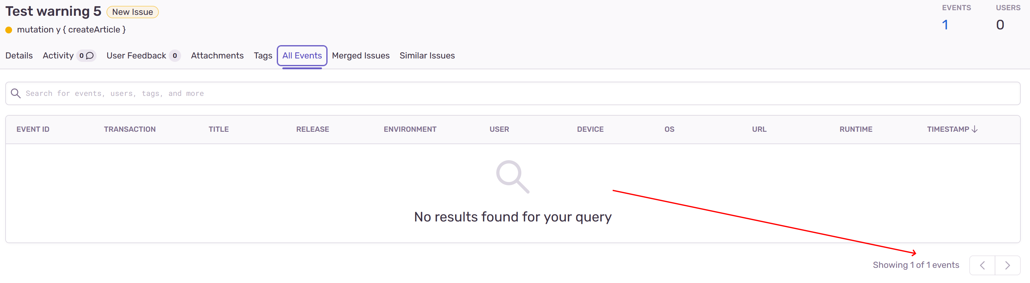 The "All Events" tab pagination is often incorrect · Issue #42658 · getsentry/sentry · GitHub