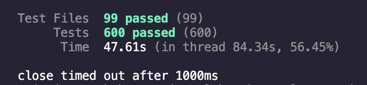 Stuck in ci: close timed out after 1000ms · Issue #1288 · vitest-dev ...