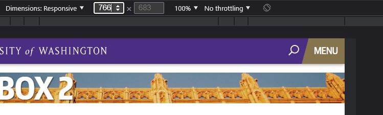 Menu, Search and Quick Links buttons overlap at breakpoint · Issue #28 · uweb/uw_wp_theme · GitHub