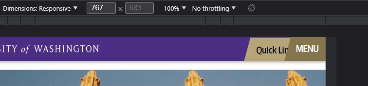 Menu, Search and Quick Links buttons overlap at breakpoint · Issue #28 · uweb/uw_wp_theme · GitHub