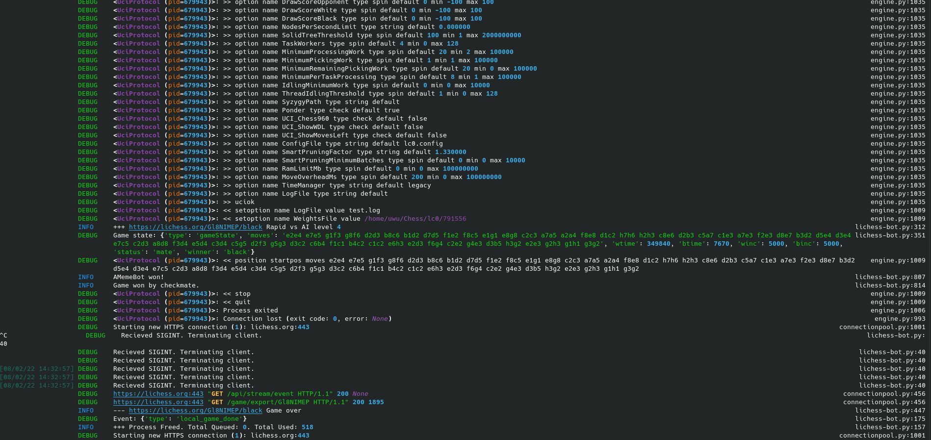Bot Starting Multiple Engine Instances For One Game · Issue 523 · Lichess Bot Devslichess Bot