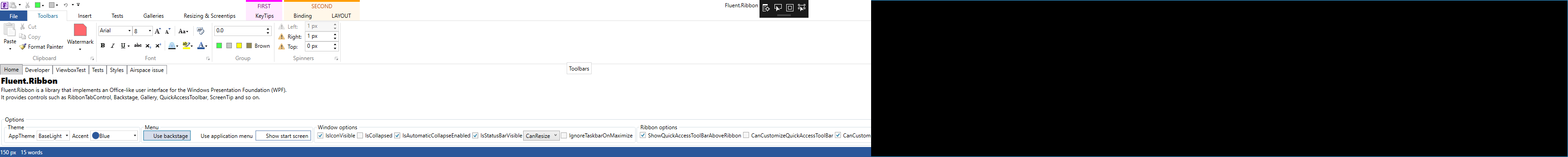 Maximising a RibbonWindow with MaxWidth or MaxHeight causes an extra border above the title bar ...