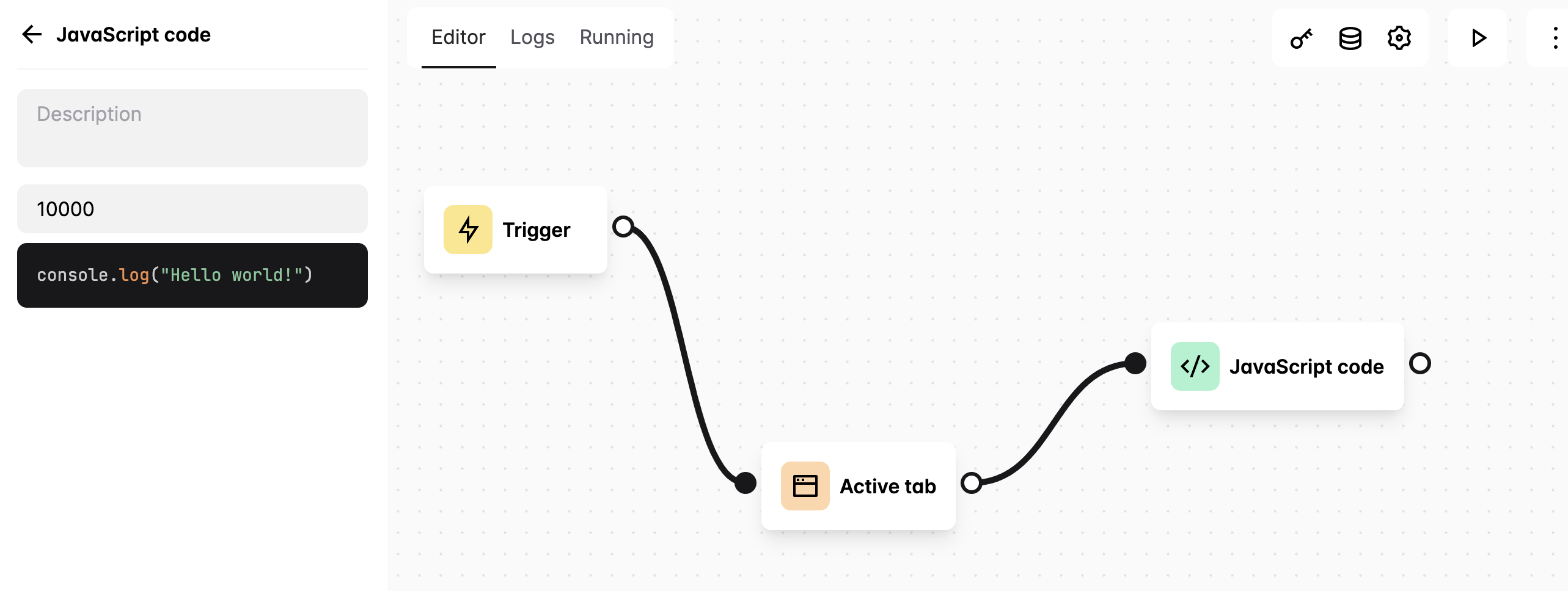 "Active tab" not work before using `Javascript Code` · Issue #220 · AutomaApp/automa · GitHub