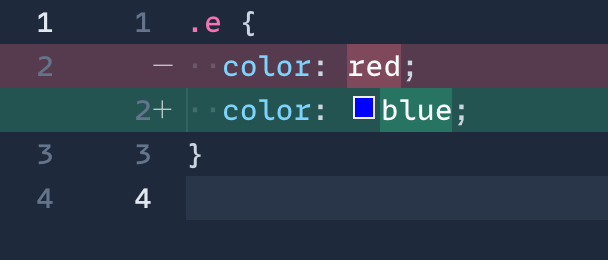 Color decorators shift text in Diff view so it becomes less comparable ...