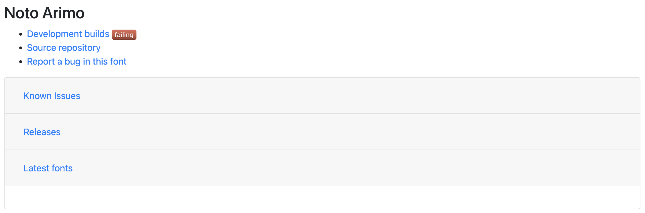 Add warm welcome to top of page galley · Issue #2 · notofonts/notofonts.github.io · GitHub