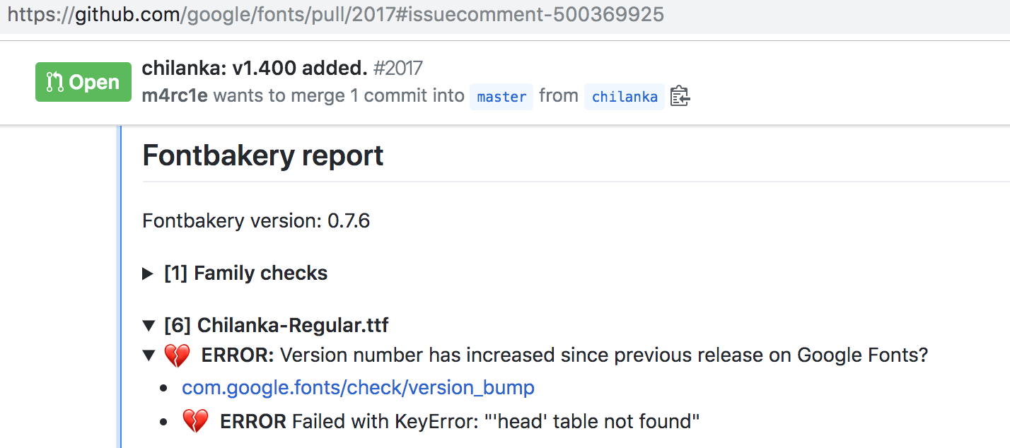 Improve com.google.fonts/check/version_bump · Issue #2543 · fonttools/fontbakery · GitHub