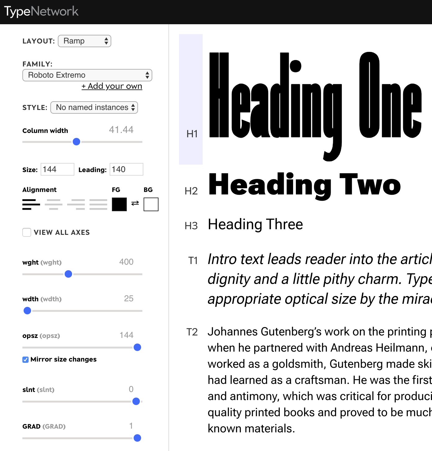 Polish opsz 144 (max), wdth 25 (min), GRAD 1 (max) corner · Issue #79 · googlefonts/roboto-flex ...